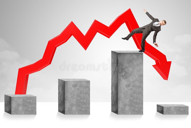 Declining chart stock photo. Image of data, business, figures - 1372688