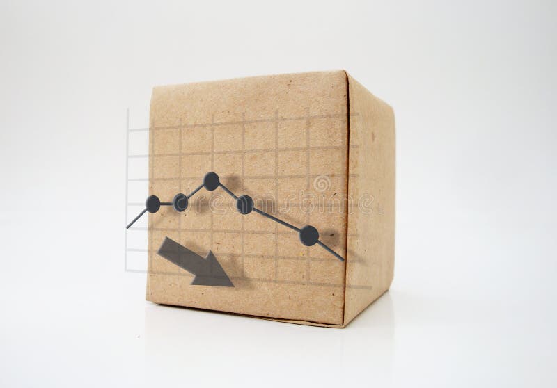 Declining graph stock image. Image of arrow, business - 95467893