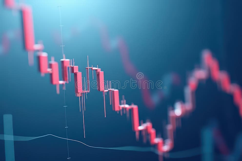 Price Drop Chart Visualization Stock Illustration - Illustration of ...