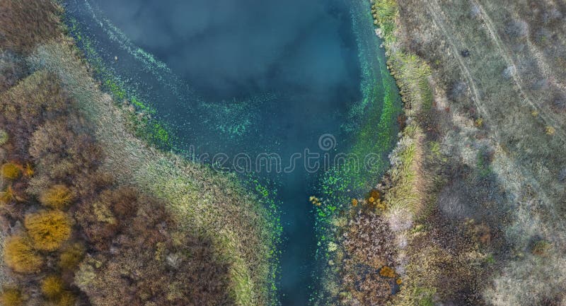 Declining Water Levels in Freshwater Due To Global Warming Stock Photo ...