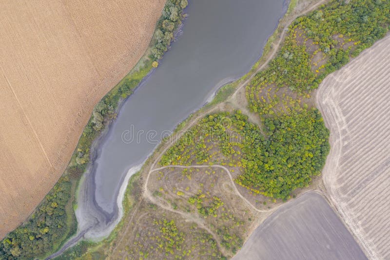Declining Water Levels in Freshwater Due To Global Warming. Stock Image ...
