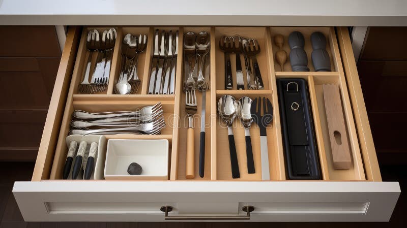 Declutter Kitchen Organizing Stock Illustration - Illustration of ...