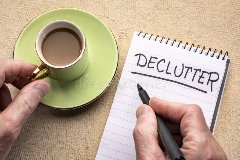 Declutter Word in Wood Type Stock Photo - Image of concept, letter ...