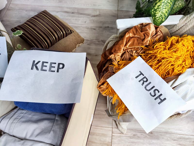 Decluttering Dress According To the Konmari Method. the Various ...