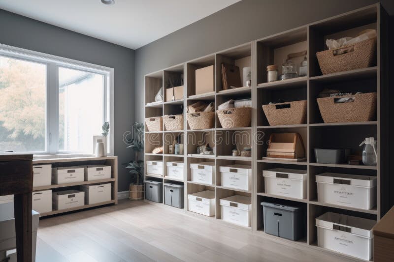 Decluttering Room, with View of Organized and Functional Space Stock ...