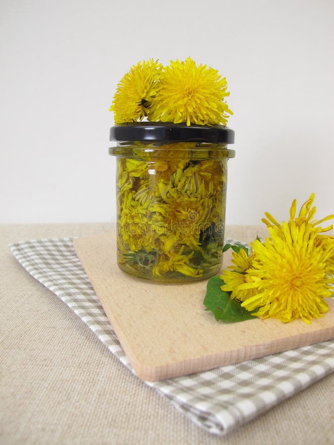 Decoction from Dandelion Flowers Stock Image - Image of tincture ...