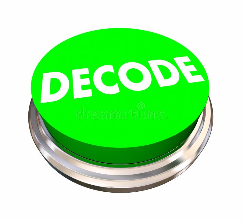 Decode Button Decipher Answer Solve Problem Stock Illustration ...