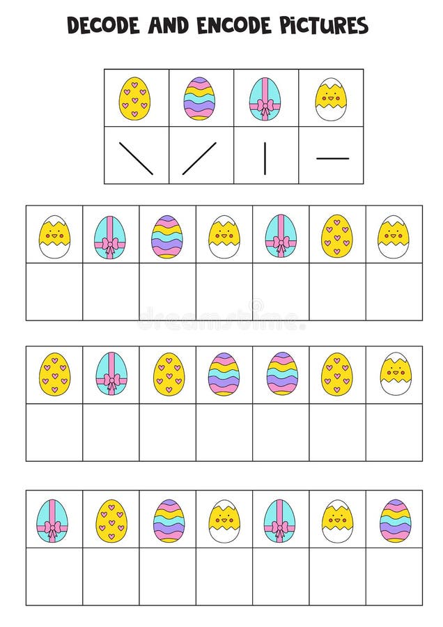 Easter Activity Decode Stock Illustrations – 6 Easter Activity Decode ...