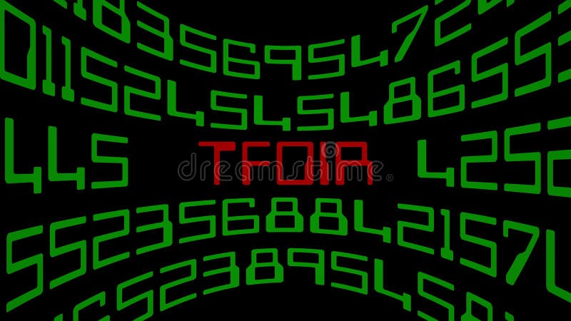 Decoding on Computer Screen Concept Stock Illustration - Illustration ...