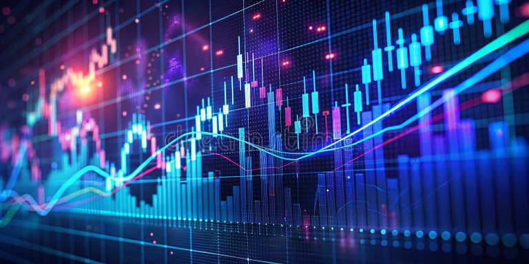 Decoding Market Volatility a LowLight Stock Market Trend Chart Unveiling Abstract Financial Data ...