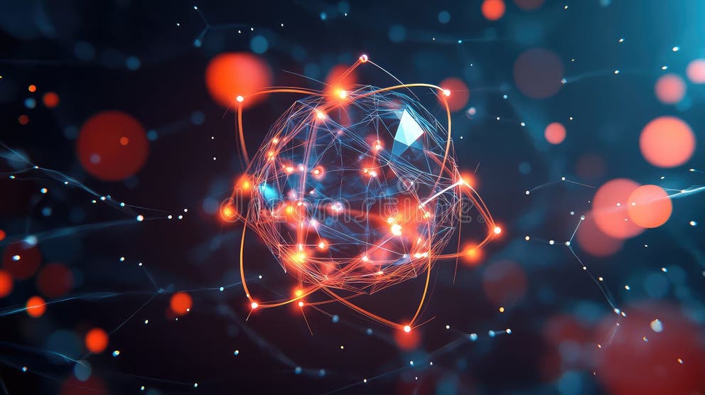 Decoherence Morphing Quantum Particle Stock Illustration - Illustration ...