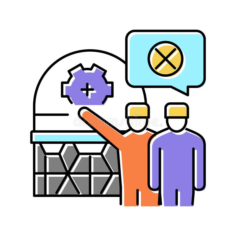 Decommissioning Processing Color Icon Vector Illustration Stock Vector ...