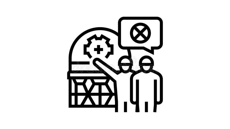 Decommissioning Processing Color Icon Animation Stock Video - Video of ...