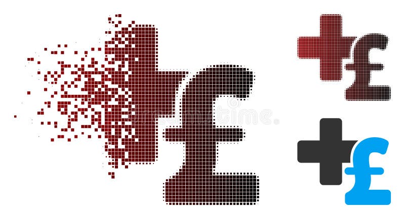 Decomposed Pixel Halftone Medical Pound Business Icon Stock Vector ... Decomposed Pixel Halftone Medical Pound Business Icon Stock Vector ...