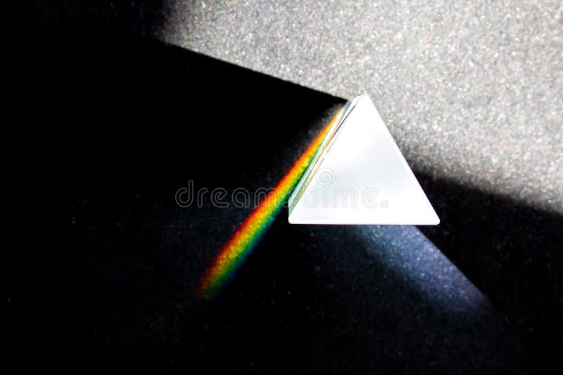 The Decomposition of Light in a Prism Stock Image - Image of design ...