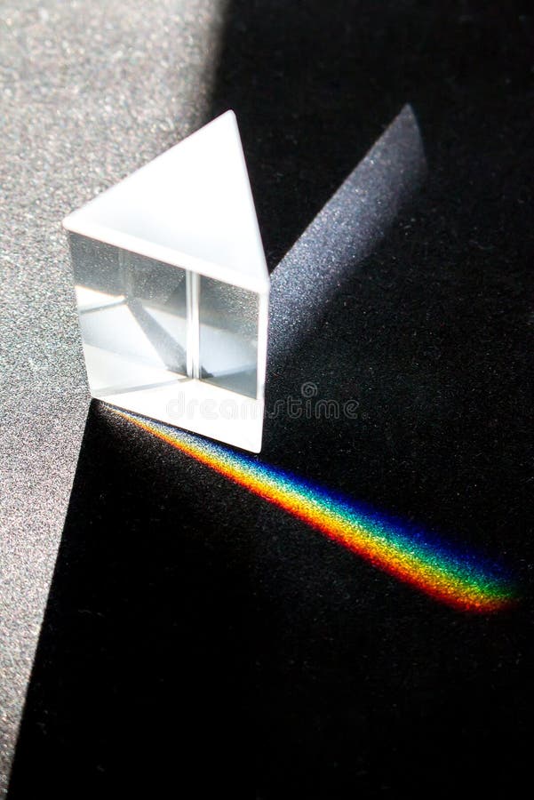 The Decomposition of Light in a Prism Stock Image - Image of design ...