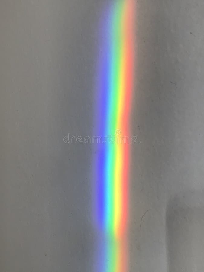 Decomposition of the Light Ray into the Colors of the Rainbow Stock ...
