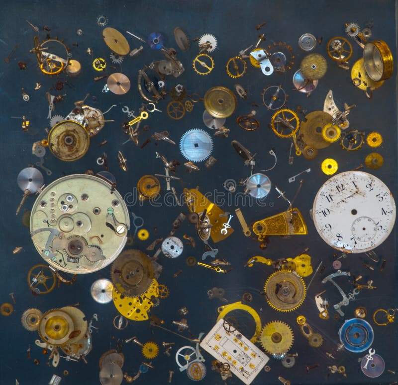Deconstructed Antique Watch Stock Photo - Image of deconstructed, cogs ...