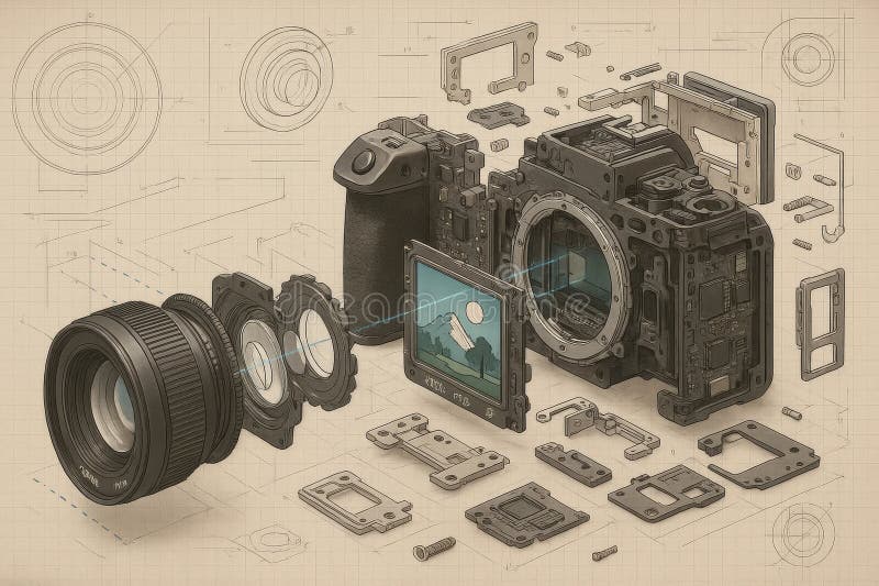 Deconstructed Camera a Detailed Look at Components Internal Mechanisms ...