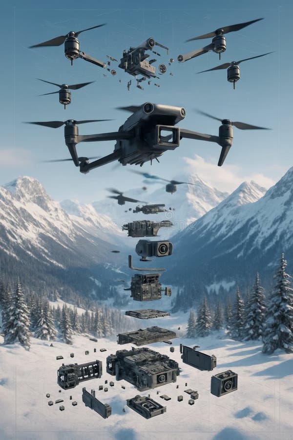 Exploded View of Air Conditioner Components Stock Photo - Image of hvac ...