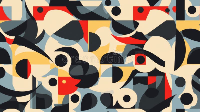 Deconstructed Pattern Design of Futurism Inspired Abstract Vector ...