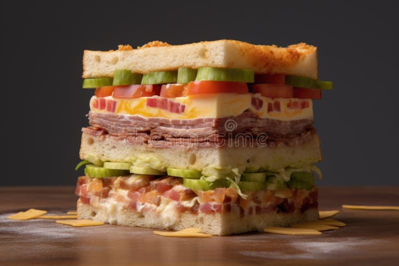 Deconstructed Sandwich Stock Illustrations – 245 Deconstructed Sandwich ...