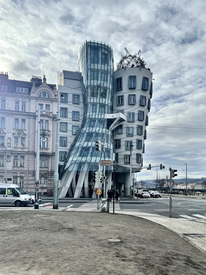 Gehry S Dancing House in Prague Editorial Stock Image - Image of ...