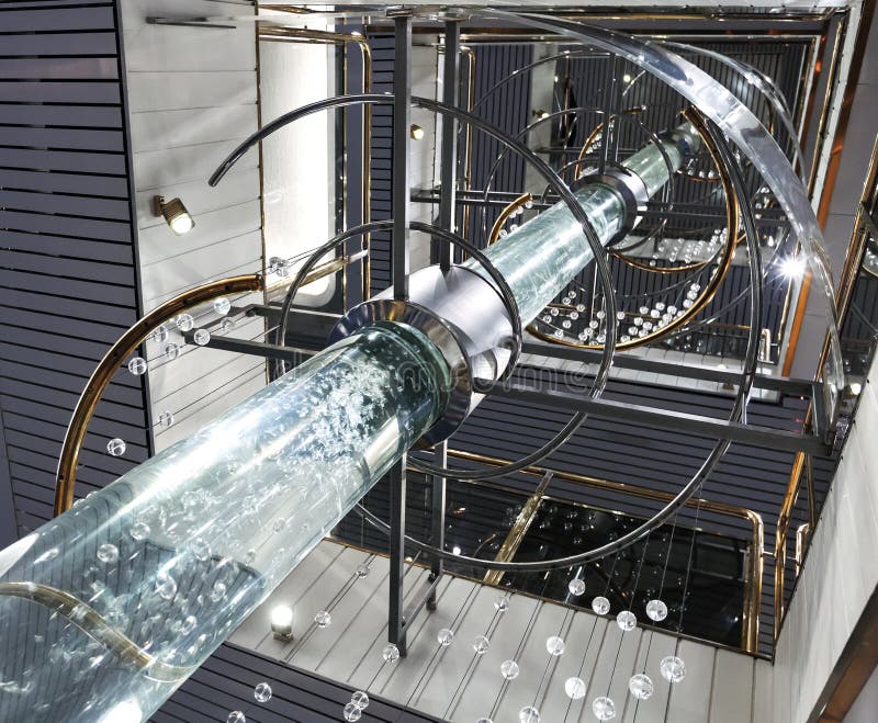 Decor Construction with Glass Tube Stock Photo - Image of indoor, tube ...