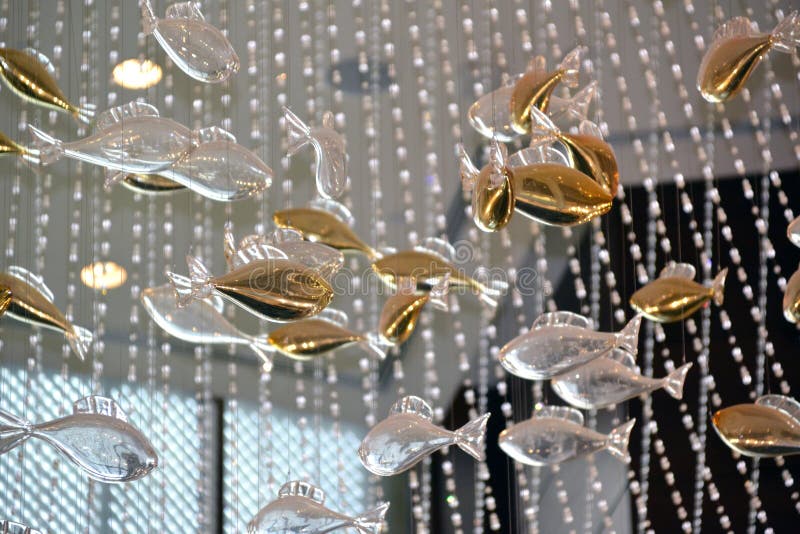 Decor Design Texture Fish Gold Stock Photo - Image of shiny, silver ...