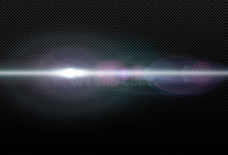 Horizontal Star Burst Rays and Spotlight Stock Vector - Illustration of ...
