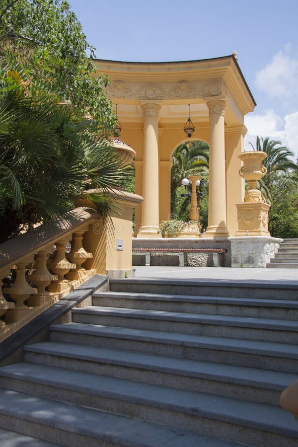 Decor Elements of Greek Stairs Stock Photo - Image of landscape ...