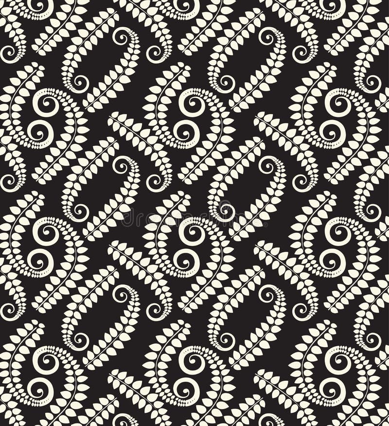 Decor fern_d stock vector. Illustration of fashion, baroque - 13971349