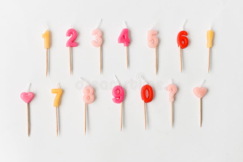 Decor Figures Number. Made of the Cardboard Stock Image - Image of ...