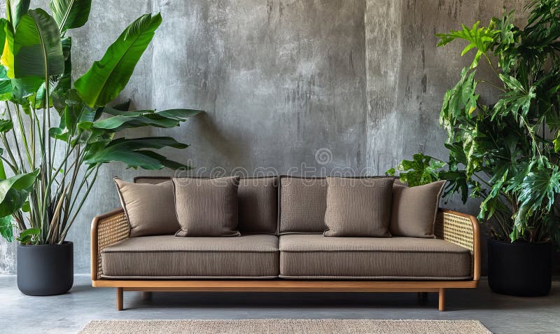 The Decor and Interior Design of a Living Room, Highlighted by a ...