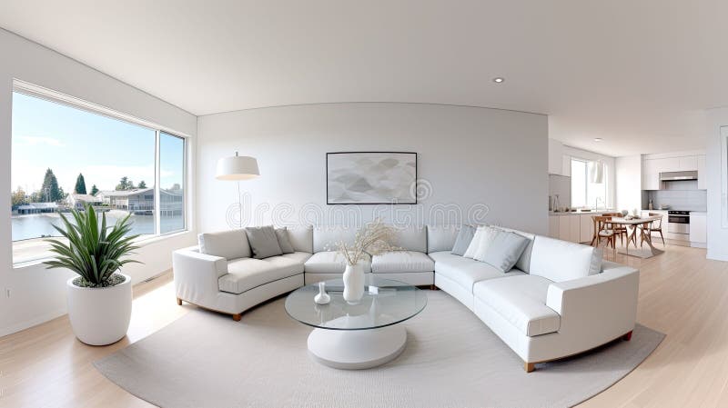 Decor 360 interior stock illustration. Illustration of design - 318010390