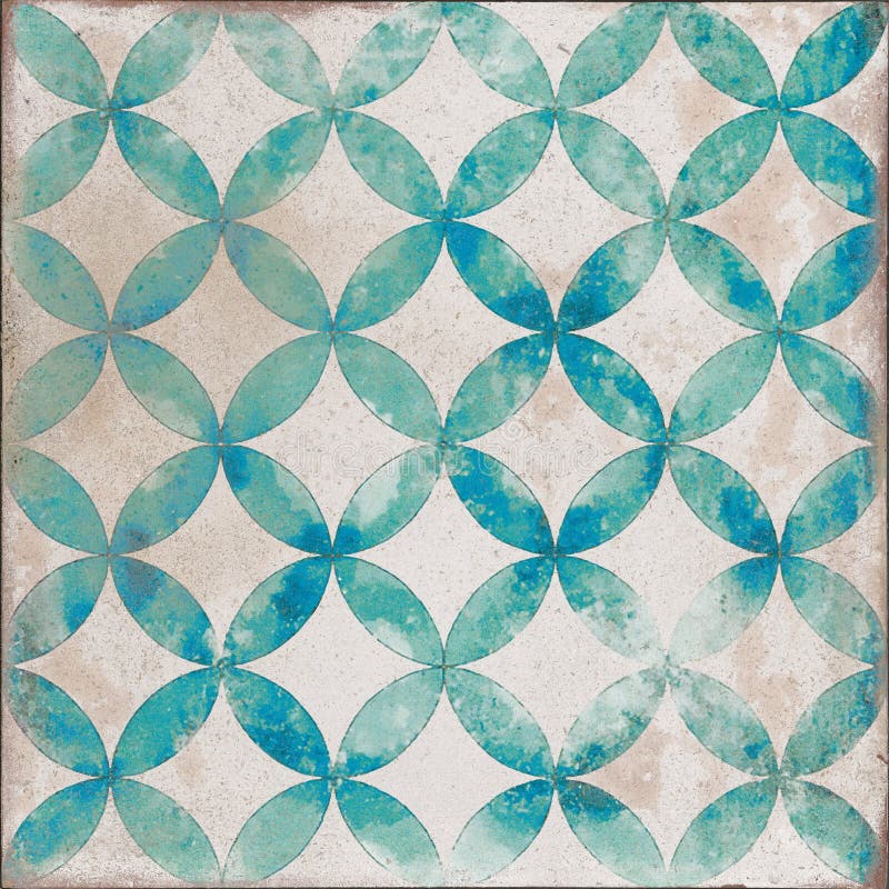 Antique Traditional Portugal Pattern Decor Tile, Moroccan Pattern ...