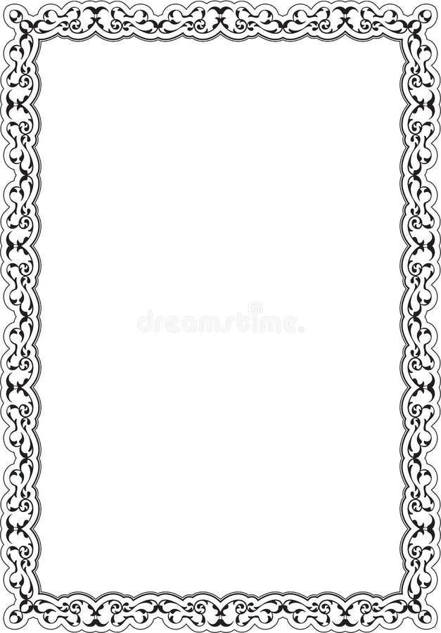 The decor retro nice frame stock vector. Illustration of design - 66996886