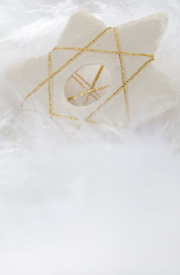 Decor Star with Golden String Stock Image - Image of hang, details ...