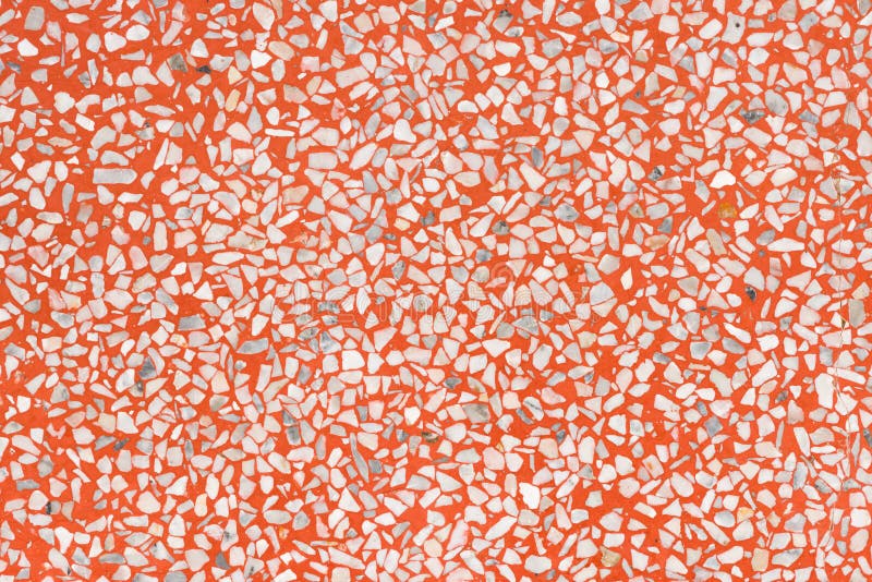 Decorarive Red Terrazzo Floor Stock Image - Image of color, mineral ...
