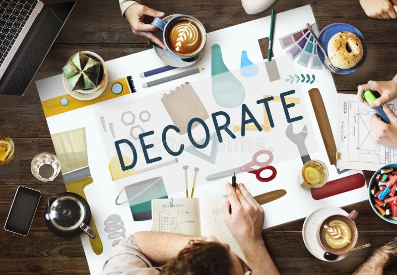 Decorate Bright Contemporary Creative Modern Concept Stock Image ...