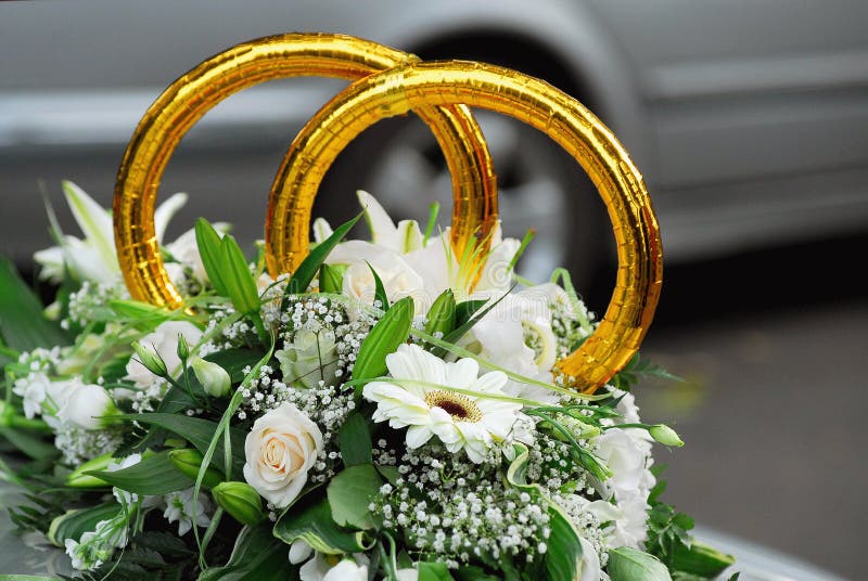 Decorate of the Car of the Bride Stock Photo - Image of decoration ...