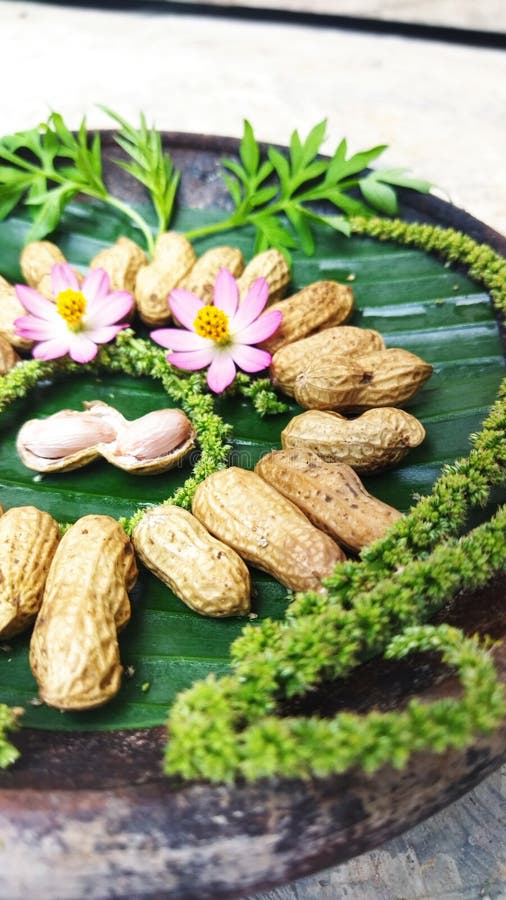 Decorate Peanuts with Additional Flowers Stock Image - Image of meat ...