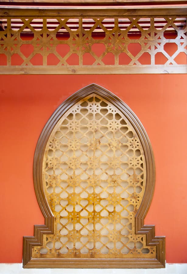 Decorated Arch in Arab Style Stock Photo - Image of moroccian, exterior ...