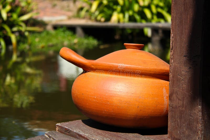 Decorated baked clay pot stock photo. Image of food, decorative - 46039852
