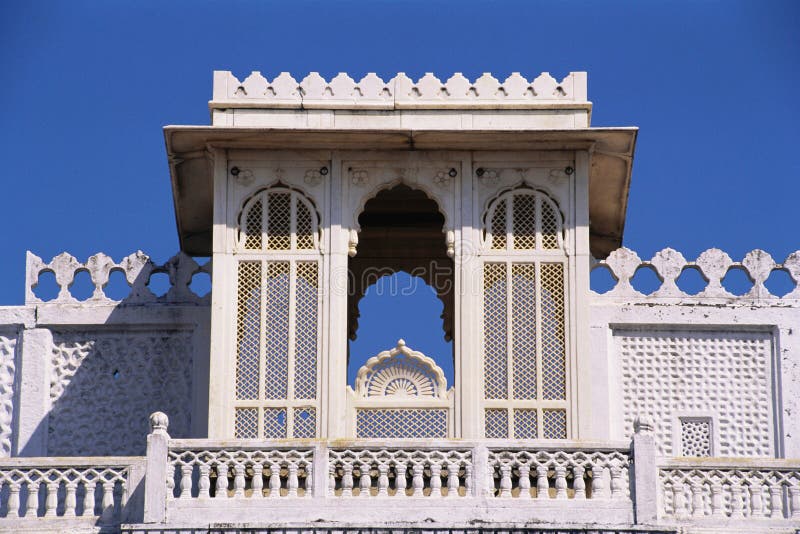 Decorated Balcony of Castle, Kota, Rajasthan, India Stock Image - Image ...