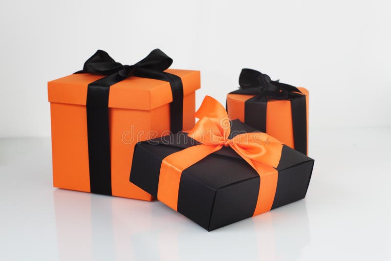 Halloween gift boxes stock image. Image of design, festive - 101594679