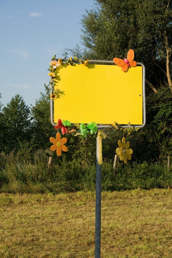 Decorated blank sign stock photo. Image of blank, spring - 37643896