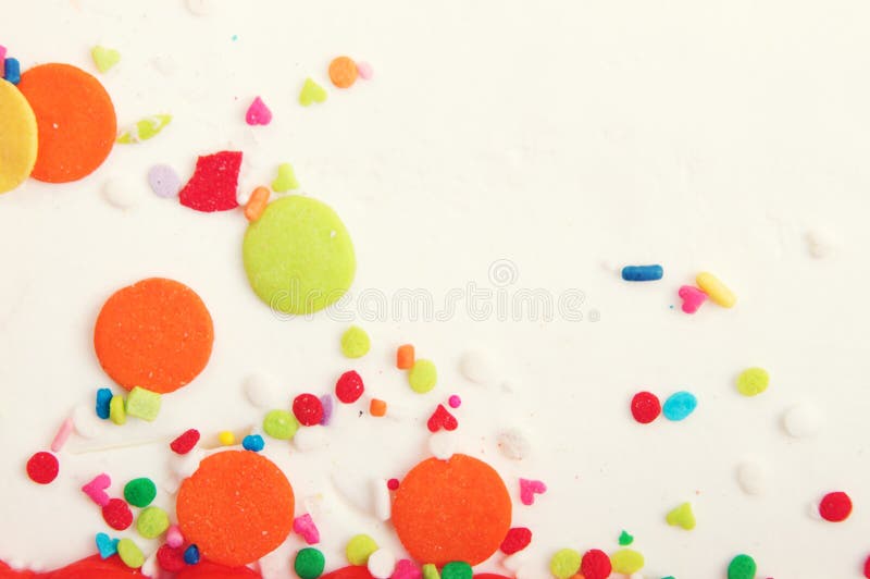 Decorated Cake Icing Background Stock Image - Image of party, food ...