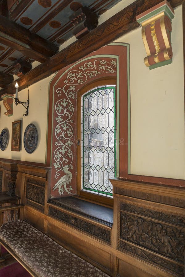 Decorated castle window stock image. Image of color, outdoor - 27040631