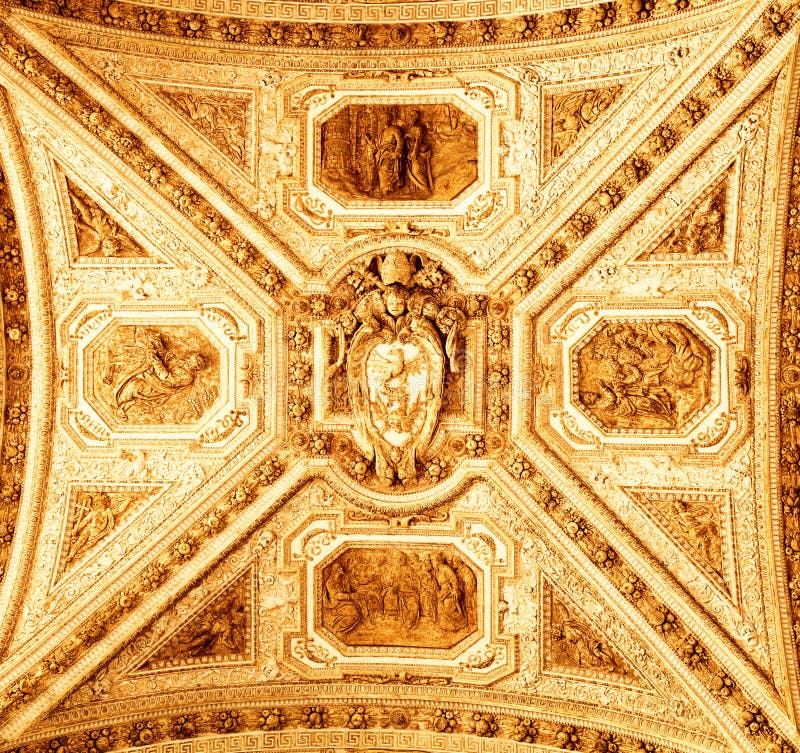 Decorated ceiling stock image. Image of ancient, decoration - 8375989